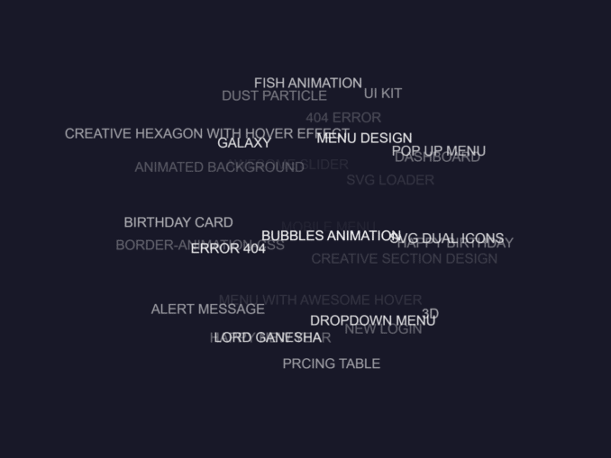 Animated 3D Tags Cloud Using jQuery — CodeHim